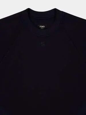 Fendi Cotton Ff Metal Logo Sweater
