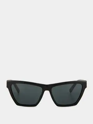 Saint Laurent Rectangular Cat-eye Sunglasses - Black