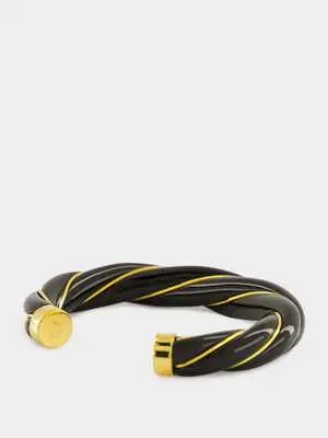 AURÉLIE BIDERMANN Twisted Diana Bangle - Black