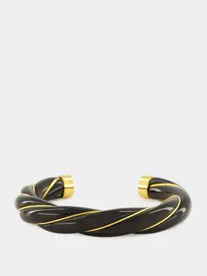 AURÉLIE BIDERMANN Twisted Diana Bangle - Black