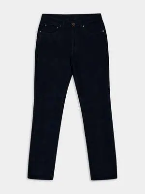 Boglioli Regular Fit Corduroy Trousers - Blue