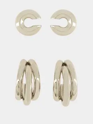Rabanne Hoops And Ear Cuffs Set