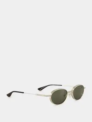 Alexander McQueen Round Sunglasses - Silver