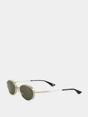 Alexander McQueen Round Sunglasses - Silver