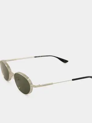 Alexander McQueen Round Sunglasses - Silver