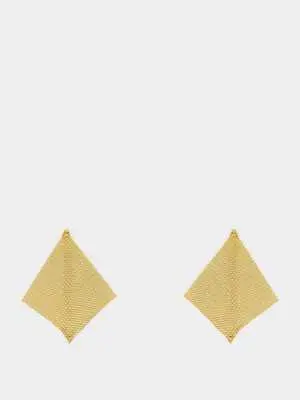 Rabanne Pixel Mesh Drop Earrings
