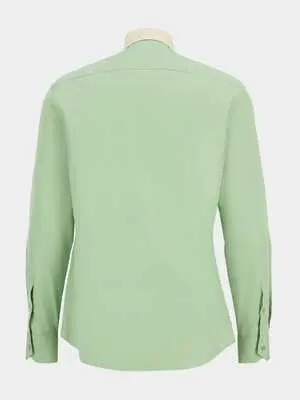 Fendi Light Poplin Shirt With Contrast Collar