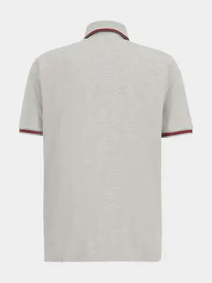 Gucci Melange Stretch Cotton Polo