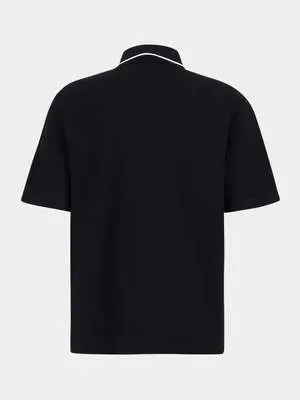 Dolce & Gabbana Cotton Piqué Polo Shirt - Black