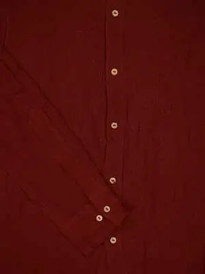 Spiritum Tulum Terracotta Balam Cotton Shirt - Red