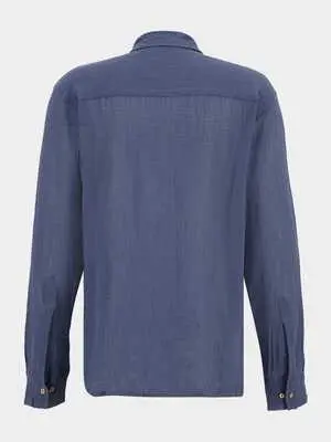 Spiritum Tulum Indigo Balam Cotton Shirt - Blue