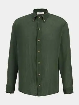 Spiritum Tulum Forest Balam Cotton Shirt - Green