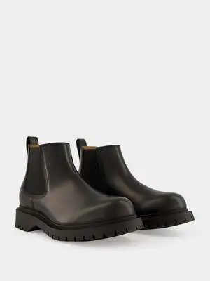 Givenchy Brushed Leather Chelsea Boots