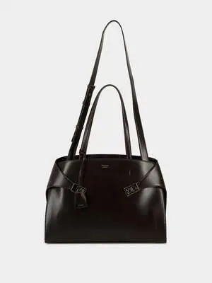 FERRAGAMO Hug Leather Tote Bag