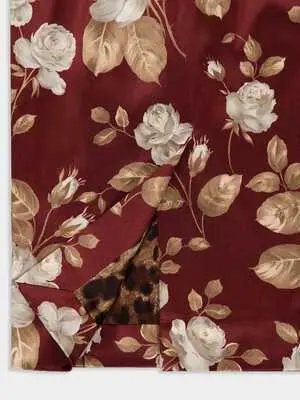 Dolce & Gabbana Vintage Rose-print Satin Midi Dress - Multicolour