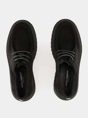 Dolce & Gabbana Split Calfskin Derby Shoes