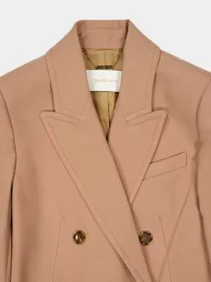 Zimmermann Hypnotic Double-breasted Wool Blazer