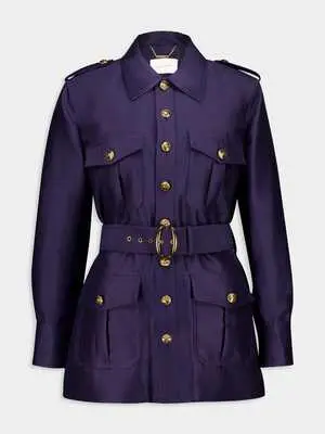 Zimmermann Hypnotic Utility Jacket - Blue