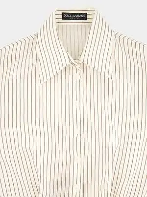 Dolce & Gabbana Pinstripe Silk-cotton Shirt