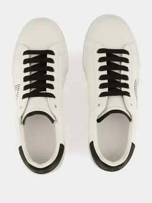 Dolce & Gabbana Calfskin Portofino Sneakers - White