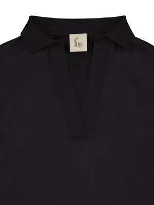 PAULA Diane V-neck Top - Black