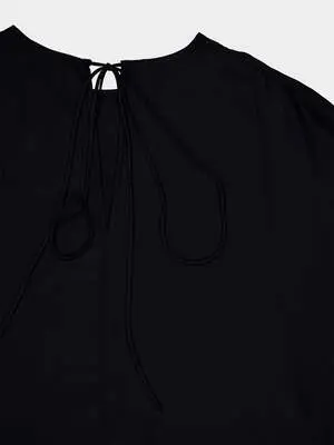 PAULA Silk Kaftan Dress - Black
