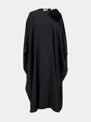 PAULA Silk Kaftan Dress - Black