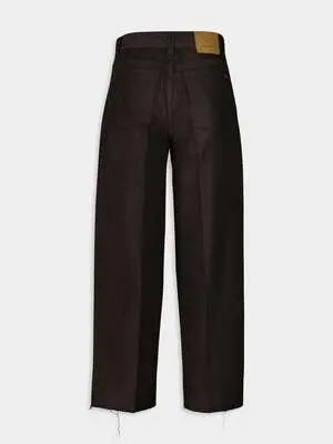 AMI Paris Cotton Corduroy Large Fit Trousers