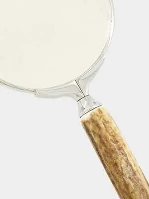 LORENZI MILANO Stag Antler Magnifying Glass