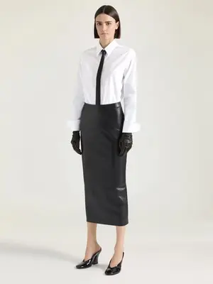 Givenchy Sculpted Patent Heeled Mules - Black