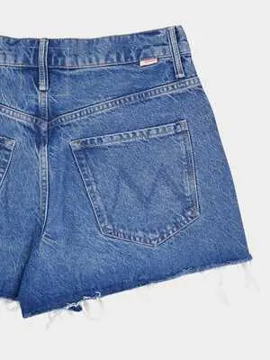 MOTHER The Main Course Short Fray Denim Shorts