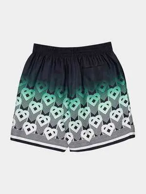 Casablanca Monogram Silk Shorts - Multicolour