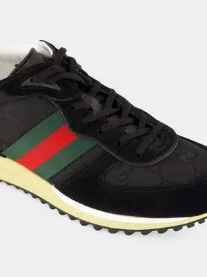 Gucci Re-motion Gg Canvas Trainers - Black