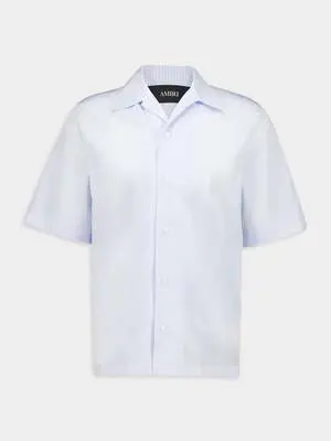 Amiri Ashley Starburst Camp Shirt - Blue