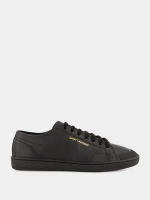 Saint Laurent Gym Leather Sneakers - Black