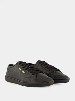 Saint Laurent Gym Leather Sneakers - Black
