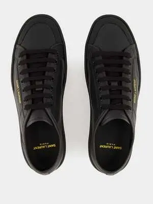 Saint Laurent Gym Leather Sneakers - Black