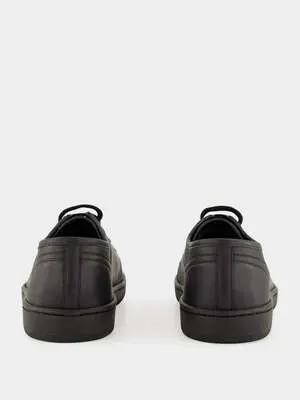Saint Laurent Gym Leather Sneakers - Black