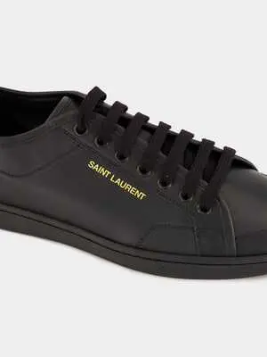 Saint Laurent Gym Leather Sneakers - Black