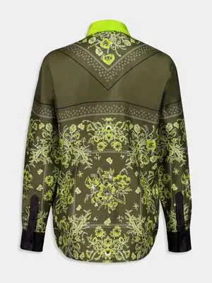 Gucci Floral Bandana Print Silk Shirt - Multicolour