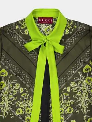 Gucci Floral Bandana Print Silk Shirt - Multicolour