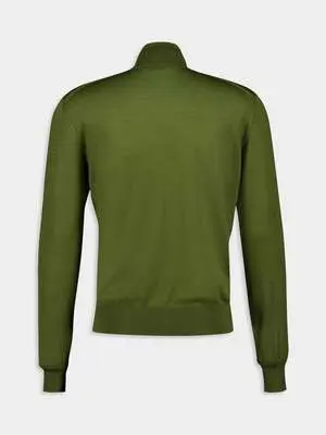 Saint Laurent Turtleneck Sweater - Green