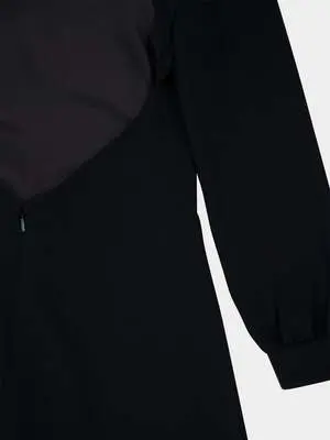 Saint Laurent Backless Mini Dress In Sable - Black