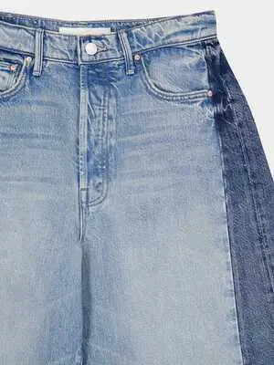 MOTHER The Pipe Dream Button Sneak Fray Jeans
