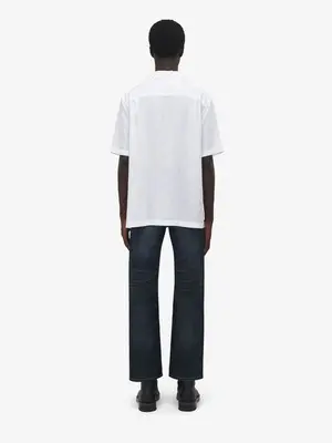 Alexander McQueen Striped Hawaiian Shirt
