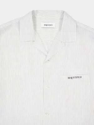 Alexander McQueen Striped Hawaiian Shirt