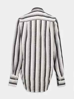 MARRAKSHI LIFE French Cuff Striped Long-sleeved Shirt - Multicolour