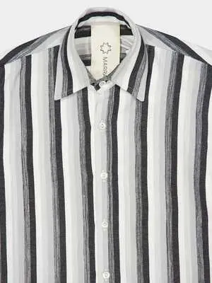 MARRAKSHI LIFE French Cuff Striped Long-sleeved Shirt - Multicolour