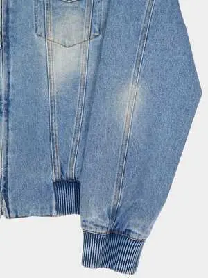 Balmain Cropped Lined Denim Jacket