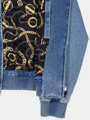 Balmain Cropped Lined Denim Jacket